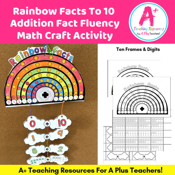 Rainbow Facts to 10 {Classroom Craft} – A Plus Teaching Resources